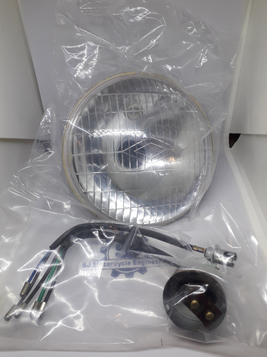 BSA C15 BANTAM D7 D10 D14 5 3/4 HEAD LAMP BEAM UNIT BPF WITH PILOT APE ...