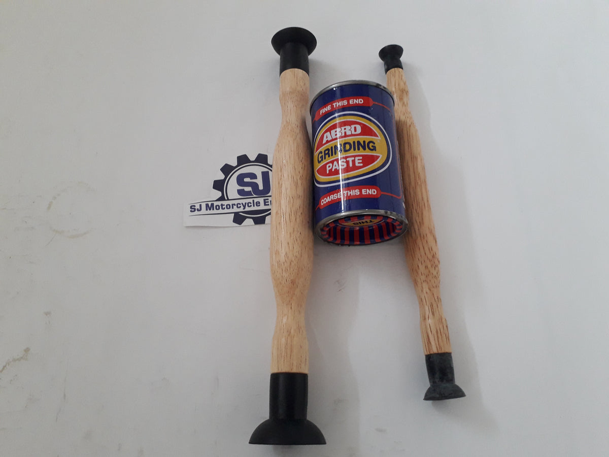 VALVE GRINDING KIT SET-LAPPING STICK TOOL+COARSE & FINE GRADE PASTE CL ...